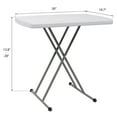 iTopRoad Multipurpose HDPE Folding Table, Height-Adjustable, Easy-to ...