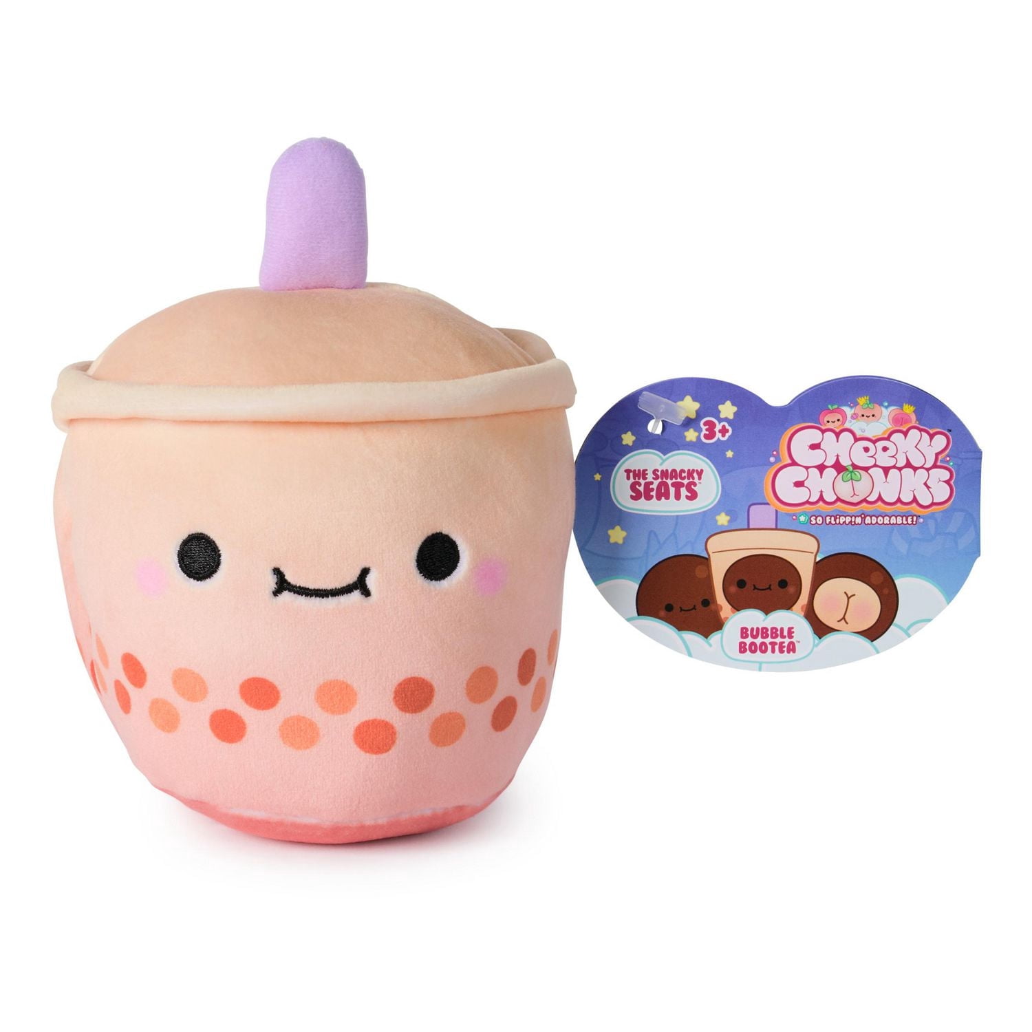 Cheeky Chonks Bubble Bootea Reversible Plush, Food Plushies, Boba Tea ...