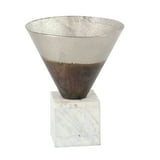 Decmode Funnel Pot - Rustic 13 x 10 Inch Ombre Stone Base - Walmart.com