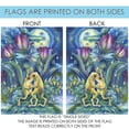 Toland Home Garden Dancing Frogs Flower Frog Flag Double Sided 12x18 ...