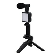 Digipower Super Star Essential Vlogging Kit, with LED Light, Microphone ...