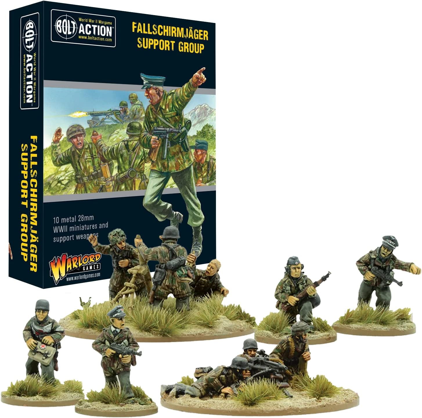 Wargames Delivered - Bolt Action Fallschirmjager Support Group - 10 ...
