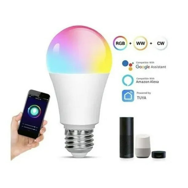 Foco Led Inteligente RGB Alexa Wifi 7w Led RGB Bulb 7W WiFi Led RGB ...