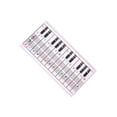 QualitChoice Piano Keyboard Learning Aid Set Chart Color Coded Chord ...