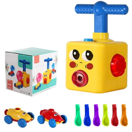 Power Balloon Car Toy,Balloon Launcher Car Toy Set with Manual Pump ...