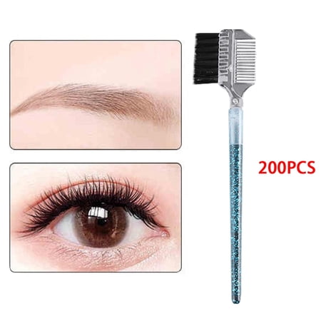 200x Eyebrow Brush and Comb Crystal Handle Density Blue | Walmart Canada