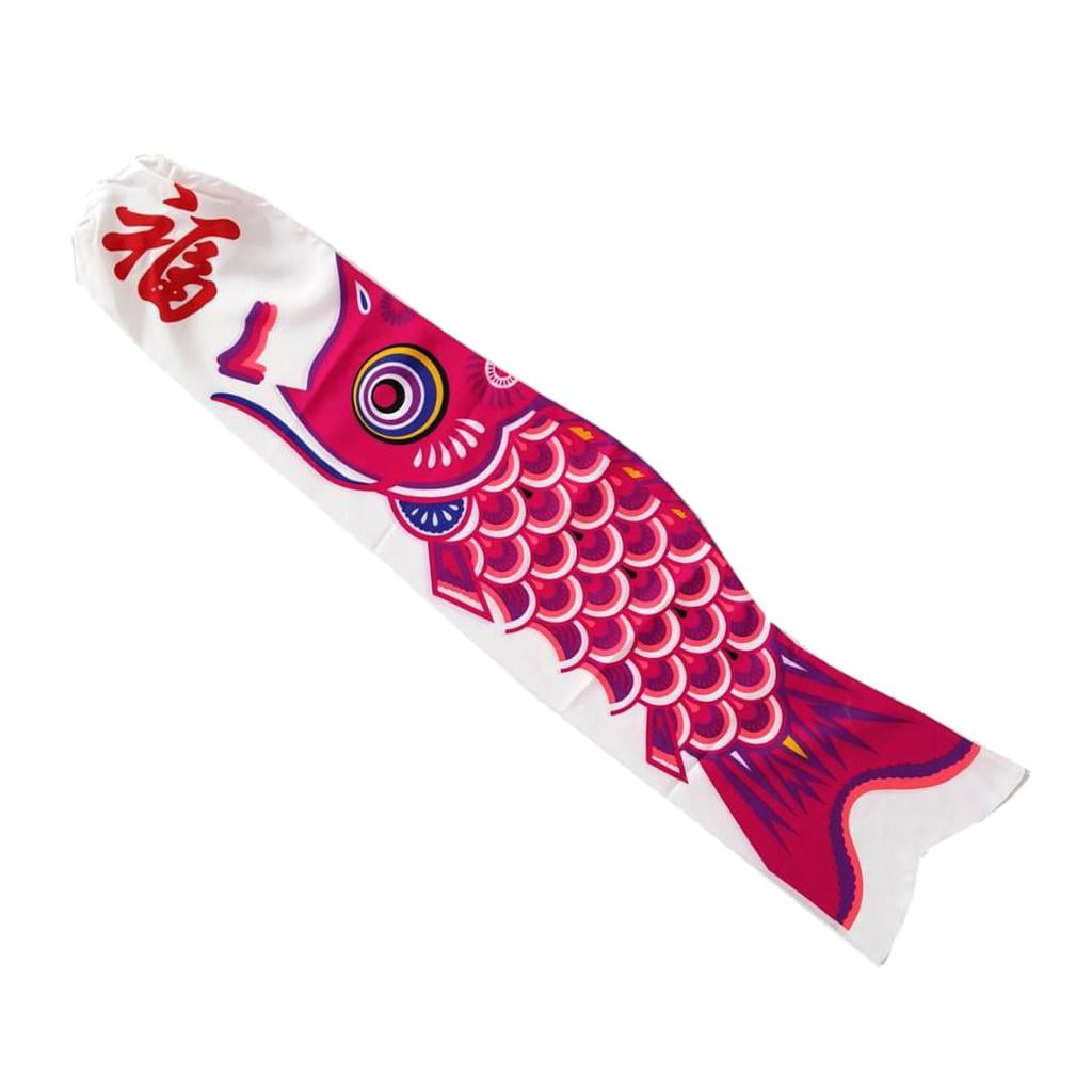 Japanese Decorative Windsock Carp Koi Sailfish 90cm Rose Red - Walmart.com