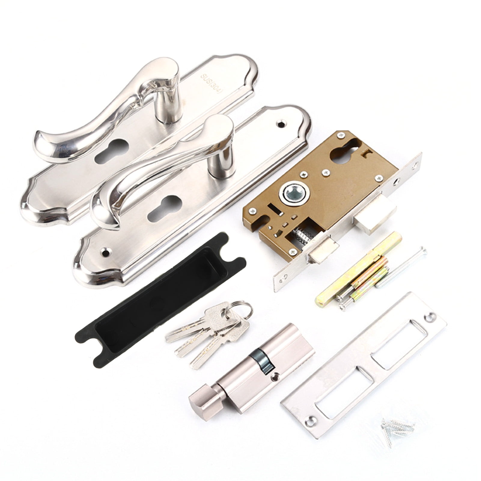 Stainless Steel Handle Door Lock Mechanical Magnetic Security Entry ...