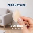 Hydrocolloid gel bandages for wound care, 15 pieces, waterproof blister ...