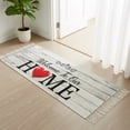 Hallway Runner Rug 2'x 6', White Wood Grain Reversible Washable Rug ...