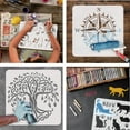 1pc Large Plastic Reusable Drawing Painting Stencils Templates for ...