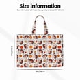 Cauagu Turkey And Thanksgiving2 Pattern Canvas Tote File Bag, Zipper ...