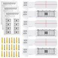 3Pcs Crack Monitoring Reco rd Acrylic Crack Monitor Gauge Waterproof ...