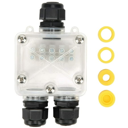 Waterproof Junction Box 3 Way Terminal Box Outdoor Junction Project Box ...