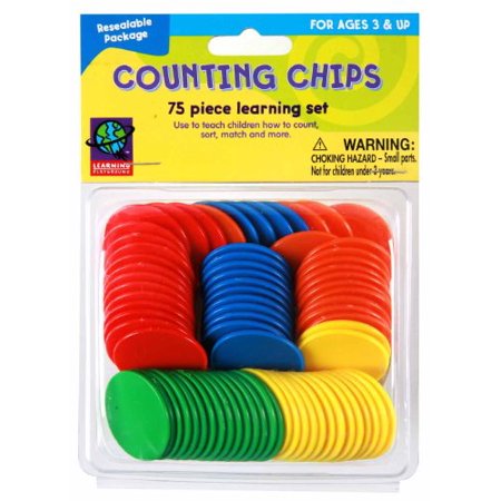 Eureka Learning Playground Hands On Learning, 75 Counting Chips (487120 ...
