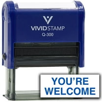Vivid Stamp All Sales Final No Refunds Rubber Stamp with Refill (Blue ...