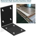 Black Stainless Steel Shelf Bracket,Joint Right Angle Bracket,L Shape ...