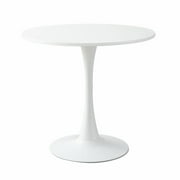 Modern White Pedestal Table