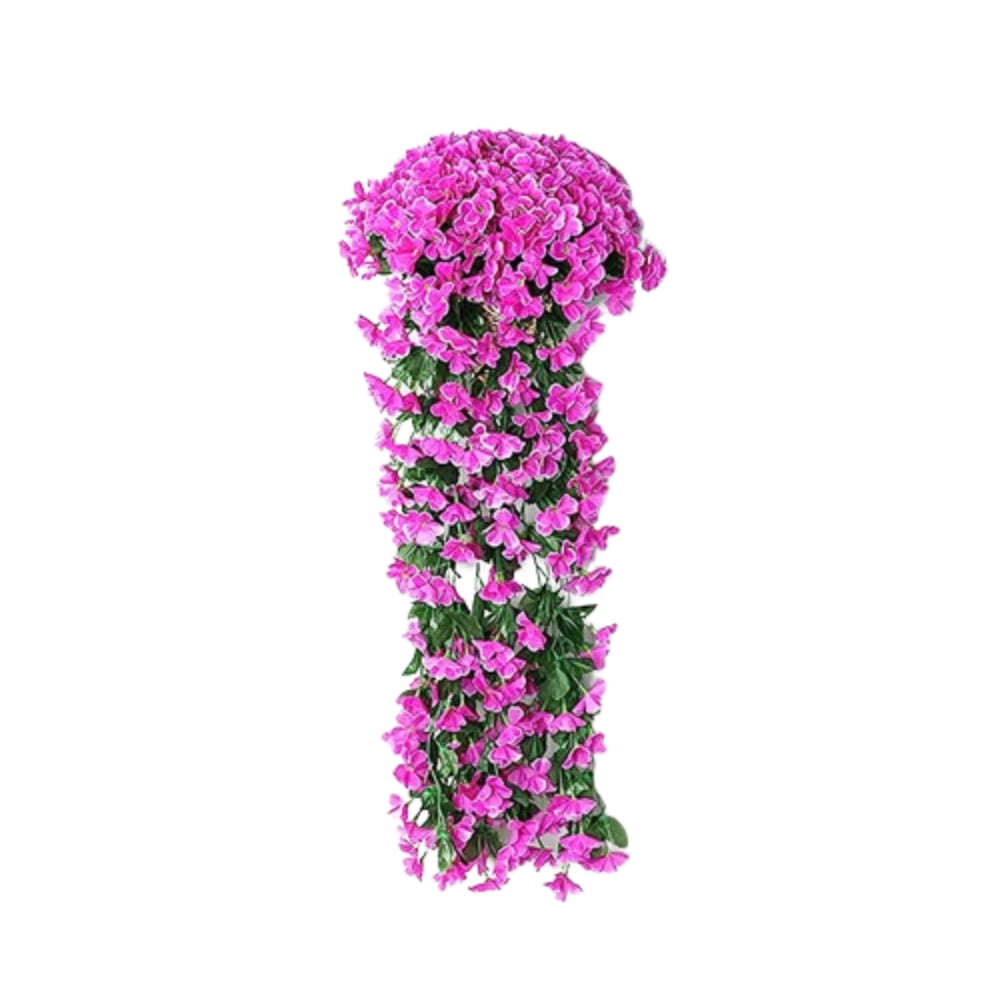 PEACNNG Artificial Silk Ivy Flower, violet Hanging Fake Ivy Plant, for ...