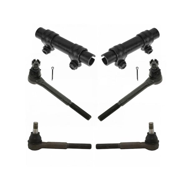 Front Tie Rod End and Adjusting Sleeve Kit 6 Piece - Compatible with ...