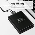UEHBD 8 Large Capacity BLACK External SSD USB 3.0Hard Drive Typec ...