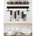 Black White Kitchen Dish Towels for Drying Dishes Set of 3, Modern Oil ...