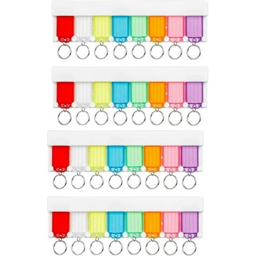 Replacement Tags for Multi-Color Key Rack 2 1/4, Square, Assorted ...
