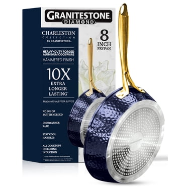 Granite Stone Diamond 12" Ultimate Nonstick Triple-Coated Square Frying ...