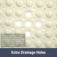 1pc Square PVC Bath Mat, 21x21in, Non-slip Shower Mat with Draining ...
