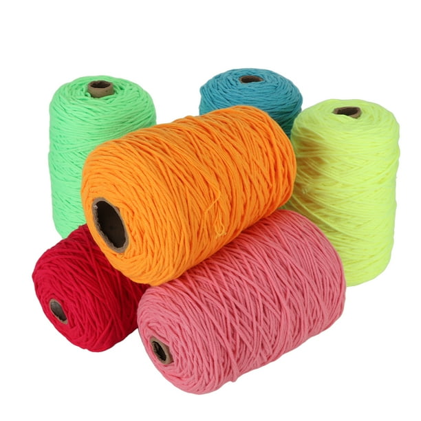 Tufting Yarn, 6 Rolls 437 Yards Each Carpet Knitting Yarn Fluorescent ...