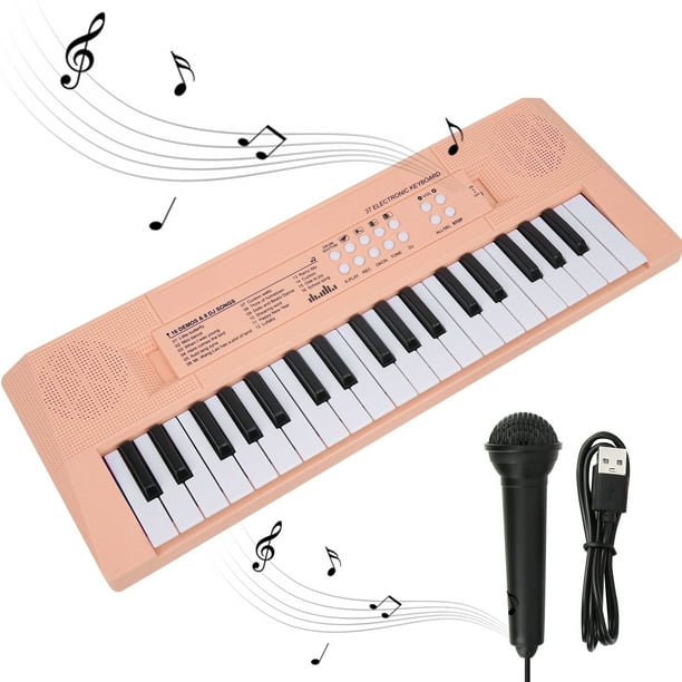 Teclado musical piano eléctrico 37 teclas instrumento educativo para ...