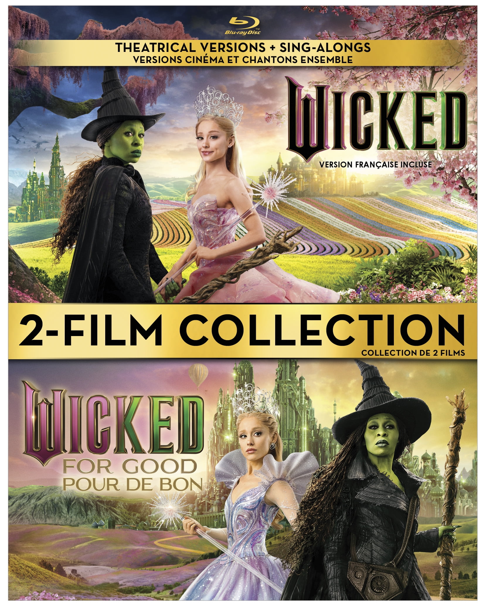 Wicked: For Good (Part 2) 2 Film Collection (Blu-Ray) Walmart Exclusive ...