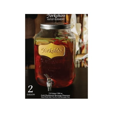 Circleware Yorkshire Element 80Oz. Dispenser With Gold Metallic Panel ...