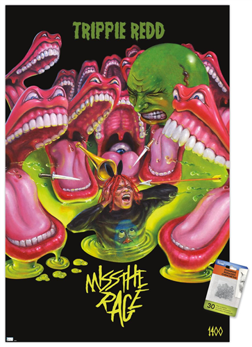 Trippie Redd - Miss the Rage Wall Poster with Push Pins, 22.375" x 34 ...