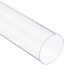 2pcs Clear Rigid PVC Pipe 36mm ID x 38mm x 0.5m Round Tube - Walmart.com
