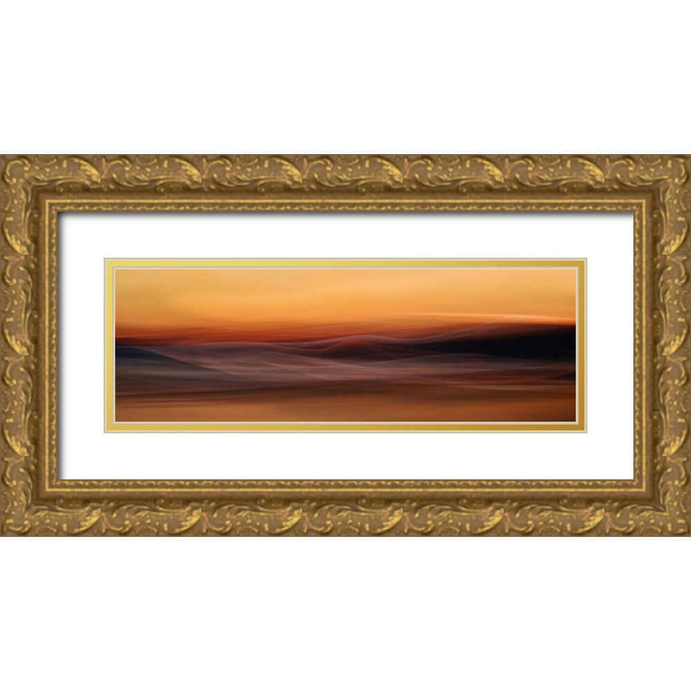 Westum, Heidi 24x11 Gold Ornate Wood Framed with Double Matting Museum ...