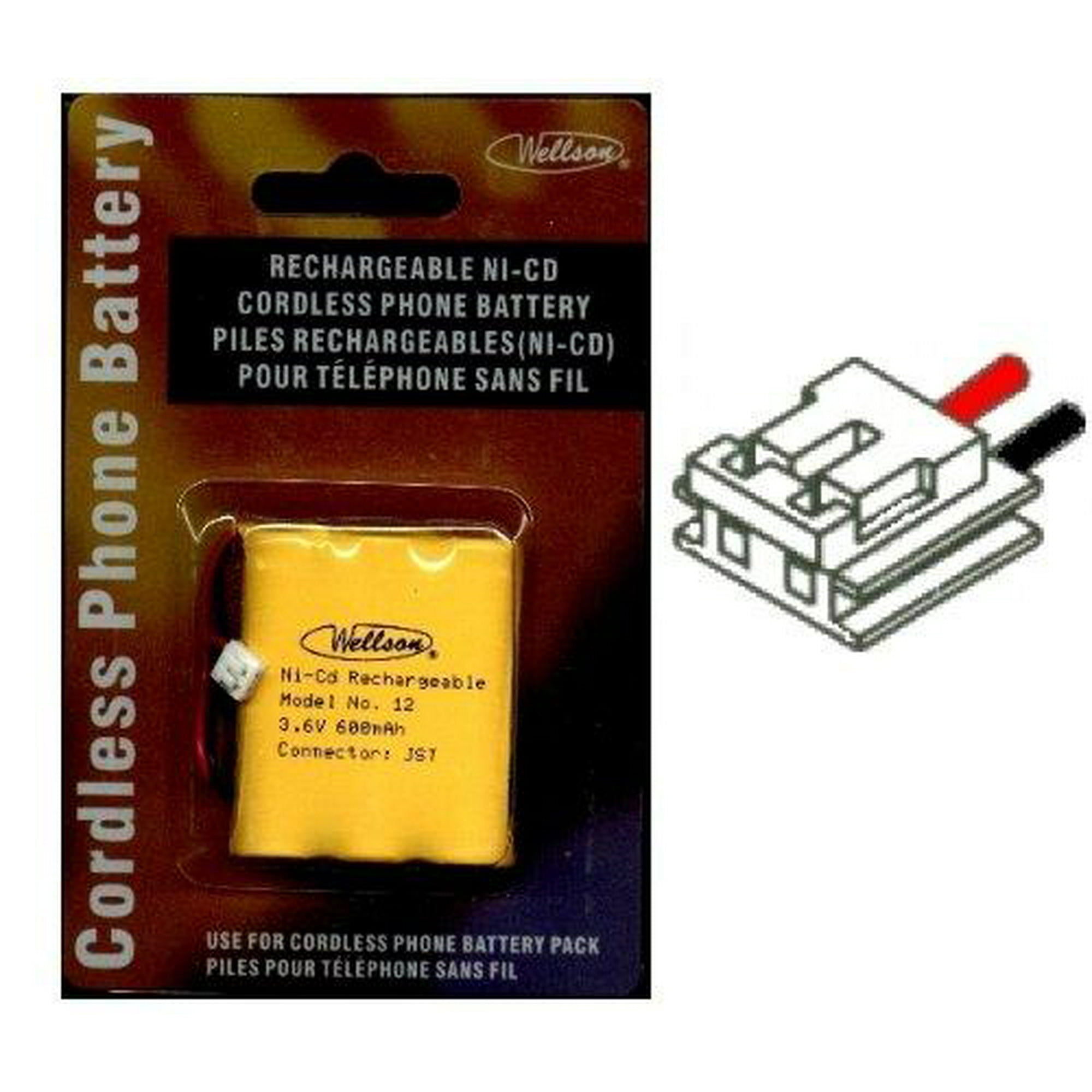 Click here for Wellson 12 Tel 3/Aa Nicd 3.6v 600mah At & t Pin prices