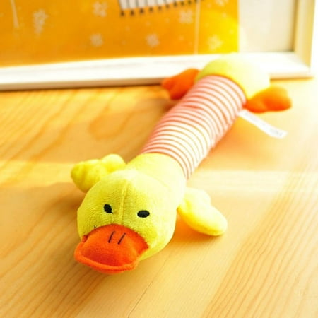Xizioo Four-legged Duck Pet Plush Toy Striped Yellow Duck Sounding Dog ...
