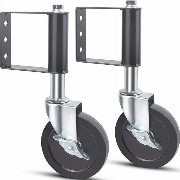 Spring-Loaded Gate Wheel Casters, Heavy Duty Gate Wheels for Wooden ...