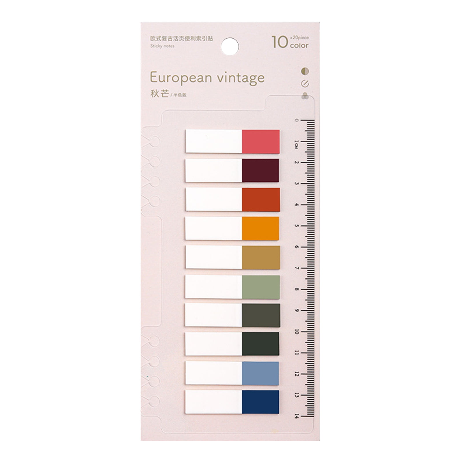 200Pcs Colorful Index Stickers with Binder Divider Sticky Index Label ...