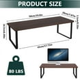 LUIISIS 20 Inch Monitor Stand Riser, Wood Desk Storage Organizer ...