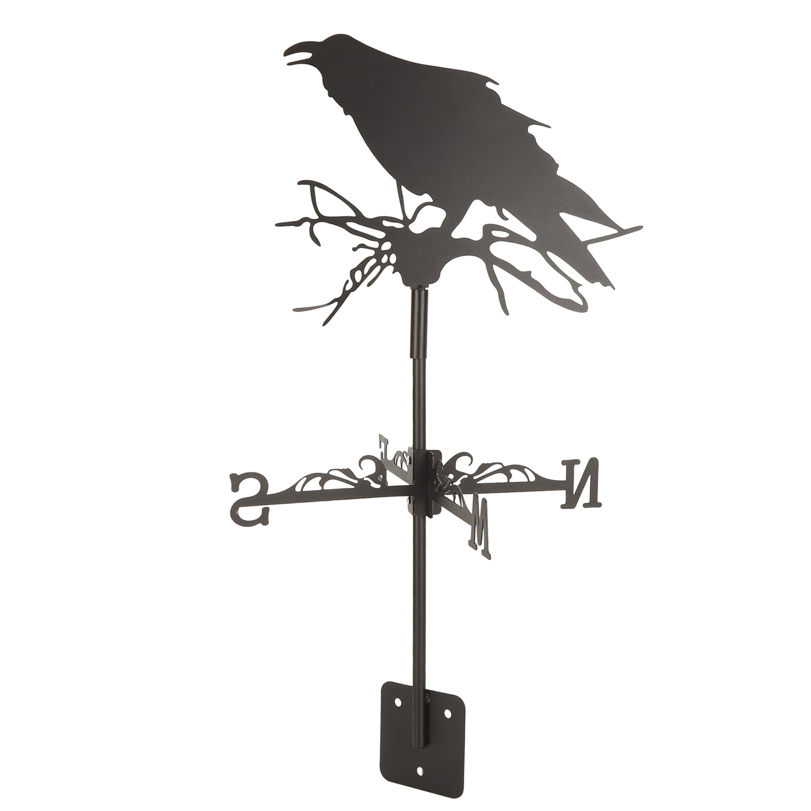 Crow Weathercock, Iron Weathervane Decorative UV Resistente para el ...