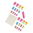 2026 New Halloween Press on Nails Short Almond Shaped Fake Nails with ...
