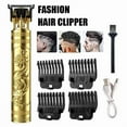 T9 Portable Vintage Hair Trimmer - USB Fast Charging Cordless Barber ...
