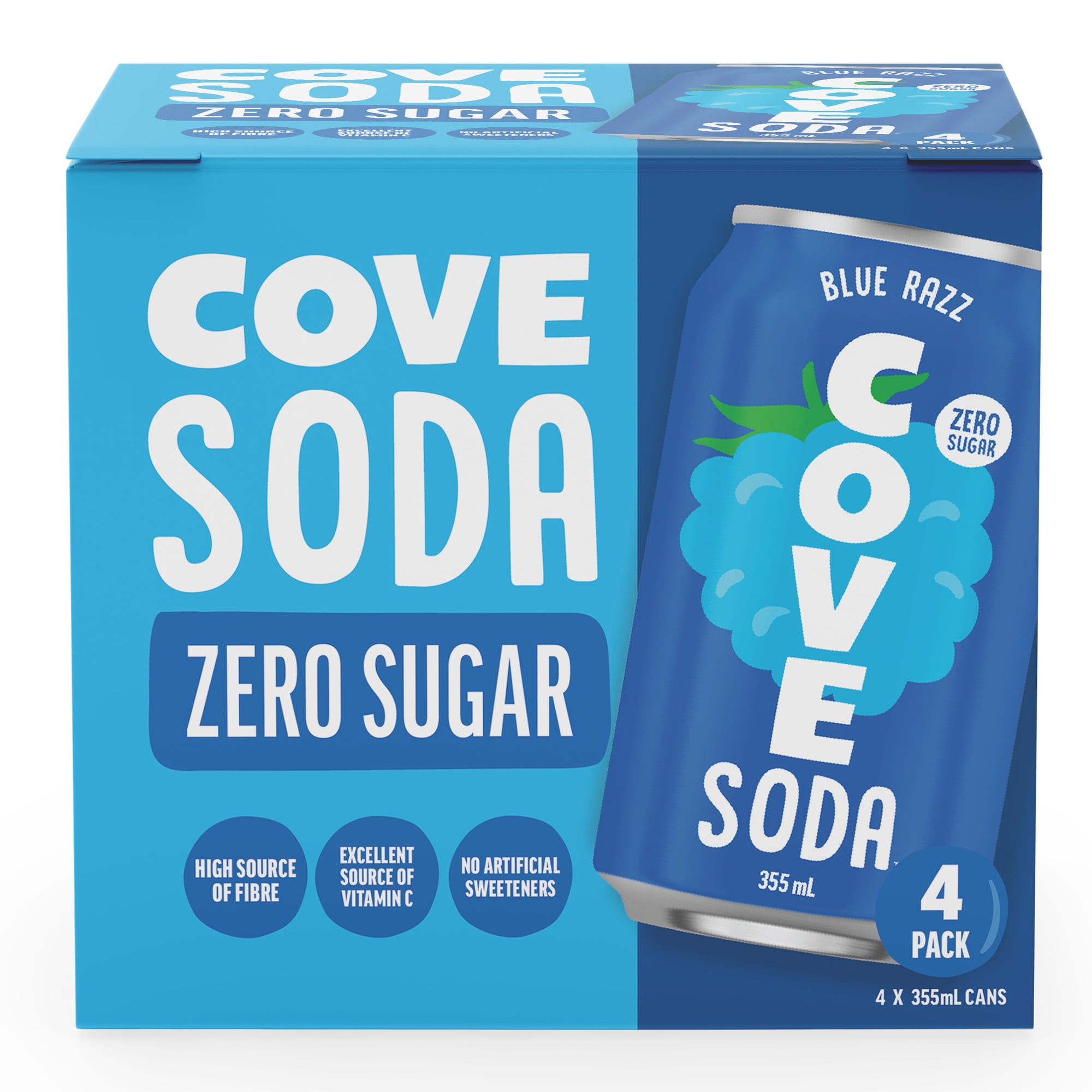 Click here for Cove Soda Cove Blue Razz Soda 355ml prices