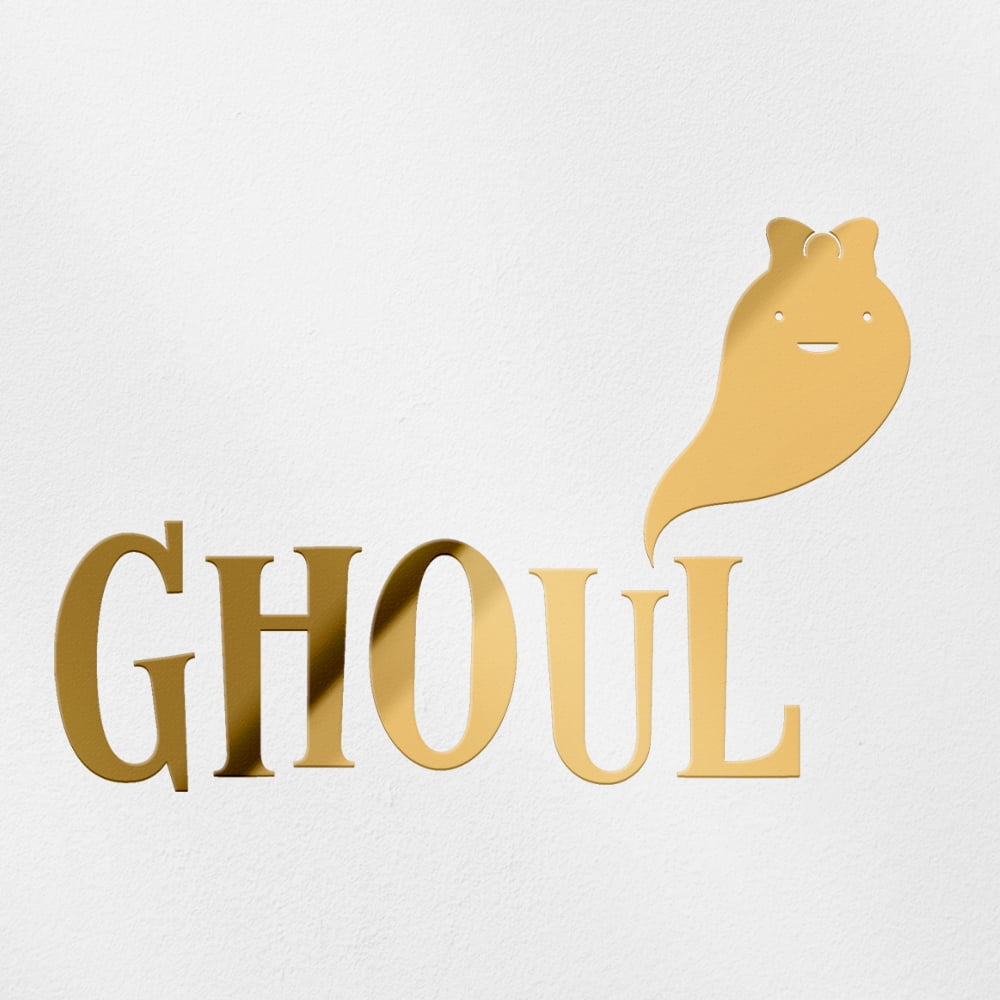 Transparent Decal Stickers Of Ghoul (Metallic Gold) Premium Waterproof ...