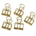 Dualoai 5 Pieces Hollow Long Tail Clip Paper Photo Folder Bill Clips ...