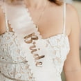 Weddingstar Blush Pink & Rose Gold Satin Bachelorette Party Sash - Bride - Walmart.com