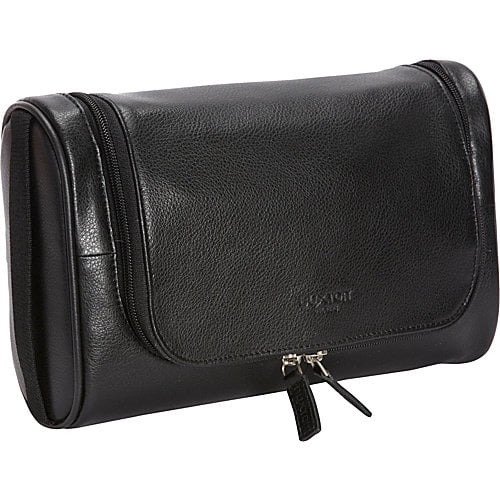 Buxton - Buxton Men's Addison Leather U-Zip Hanging Travel Kit, Black ...