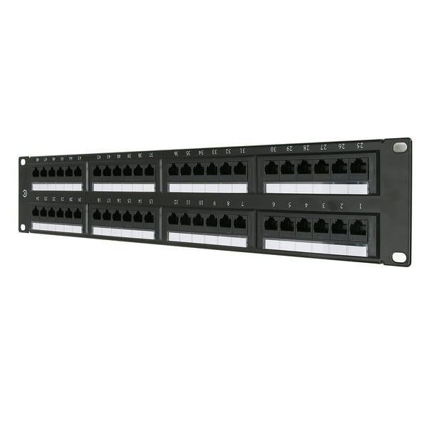 RJ45 Patch Panel, UL Listed 48 Ports Patch Panel High Speed 10G ...